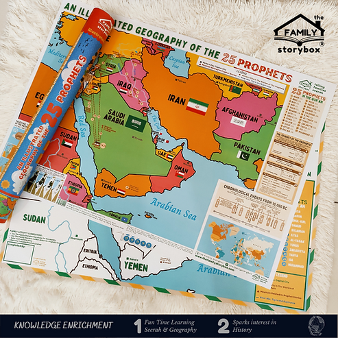 An Illustrated Geography of the 25 Prophets - Map – Anafiya Malaysia